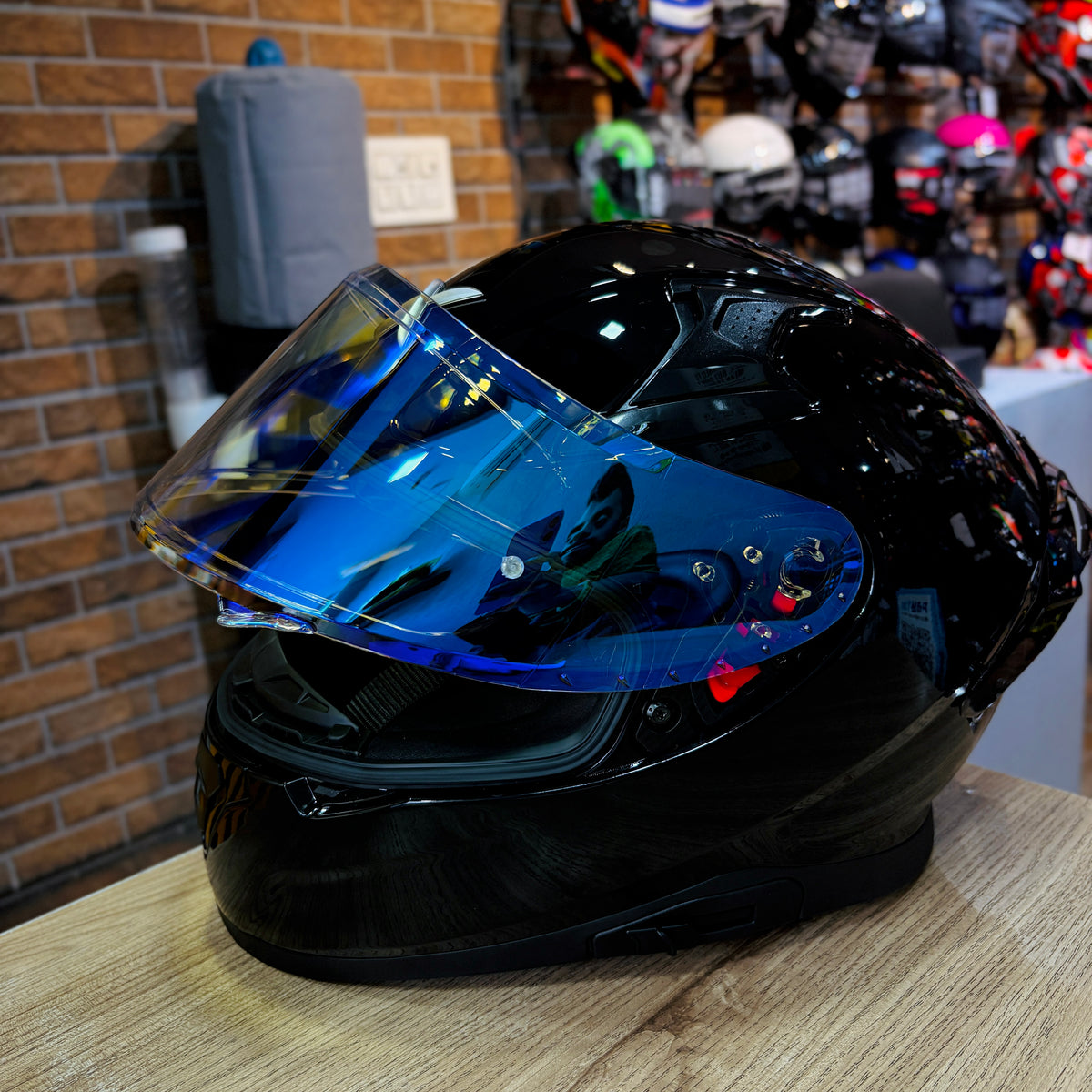 AXOR APEX NIGHT VISION VISOR ULTRA BLUE PIN LOCK READY – HELMETWALA.COM