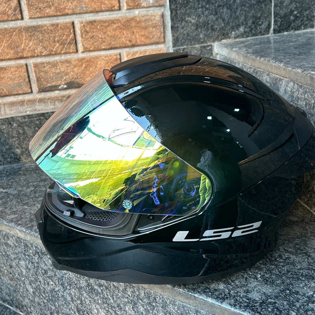 LS2 FF352 FLASE DAY NIGHT VISOR NIGHT VISION (GOLDEN) – HELMETWALA.COM