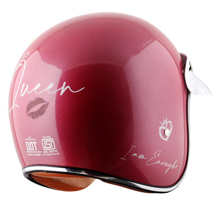 Retro Jet Queen Helmet – HELMETWALA.COM