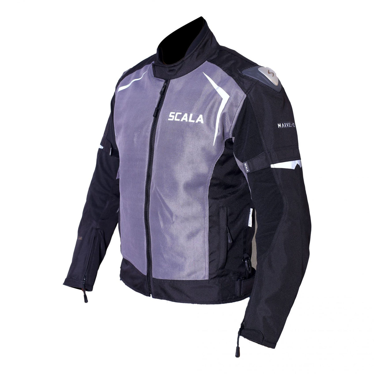 SCALA-MARVEL JACKET Black-Grey – HELMETWALA.COM