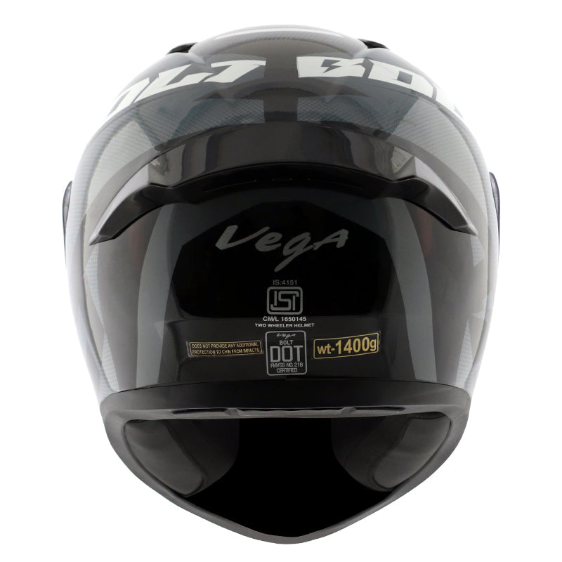 Bolt Macho Black Grey Helmet – HELMETWALA.COM