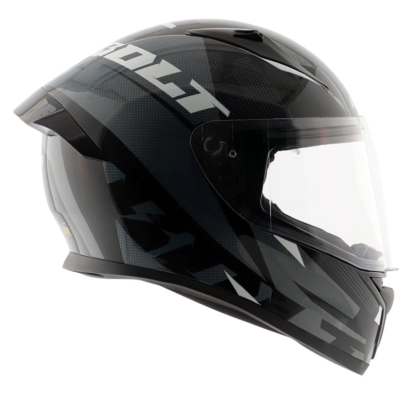 Bolt Macho Black Grey Helmet – HELMETWALA.COM