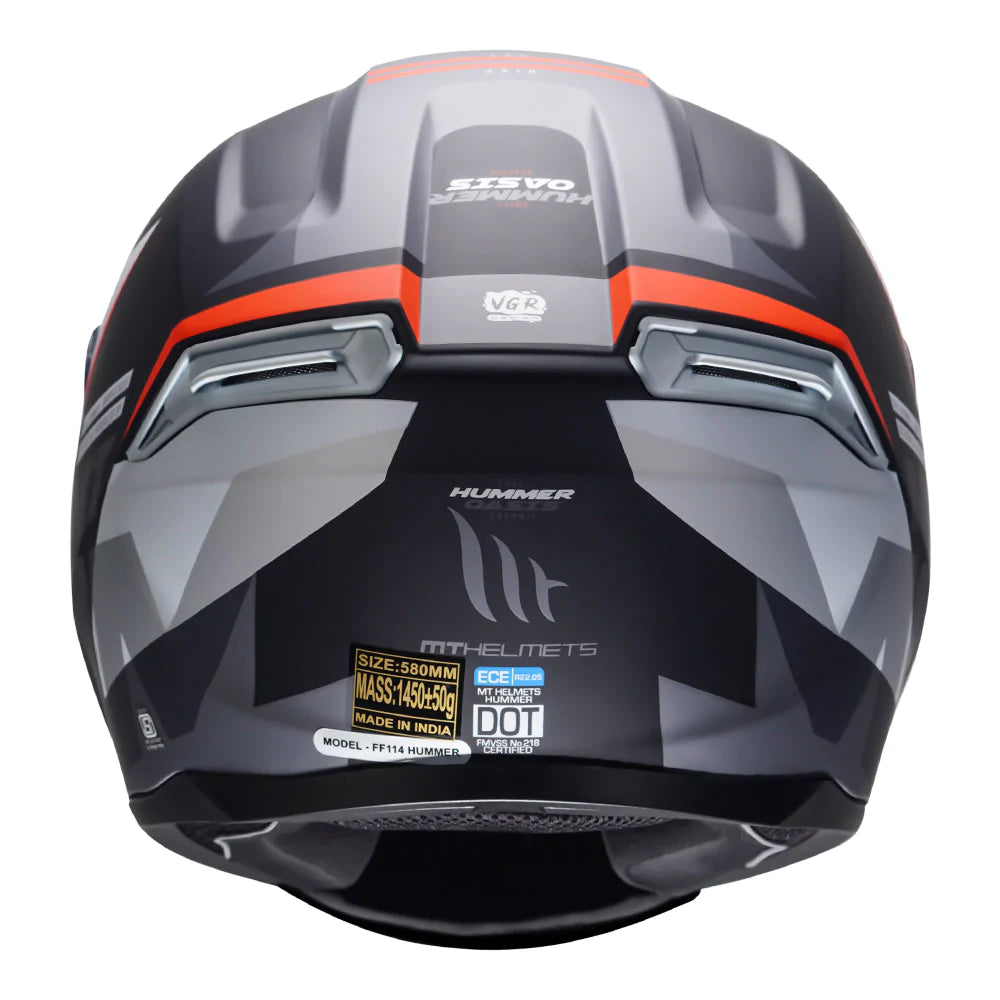 MT HUMMER OASIS MATT BLACK – HELMETWALA.COM